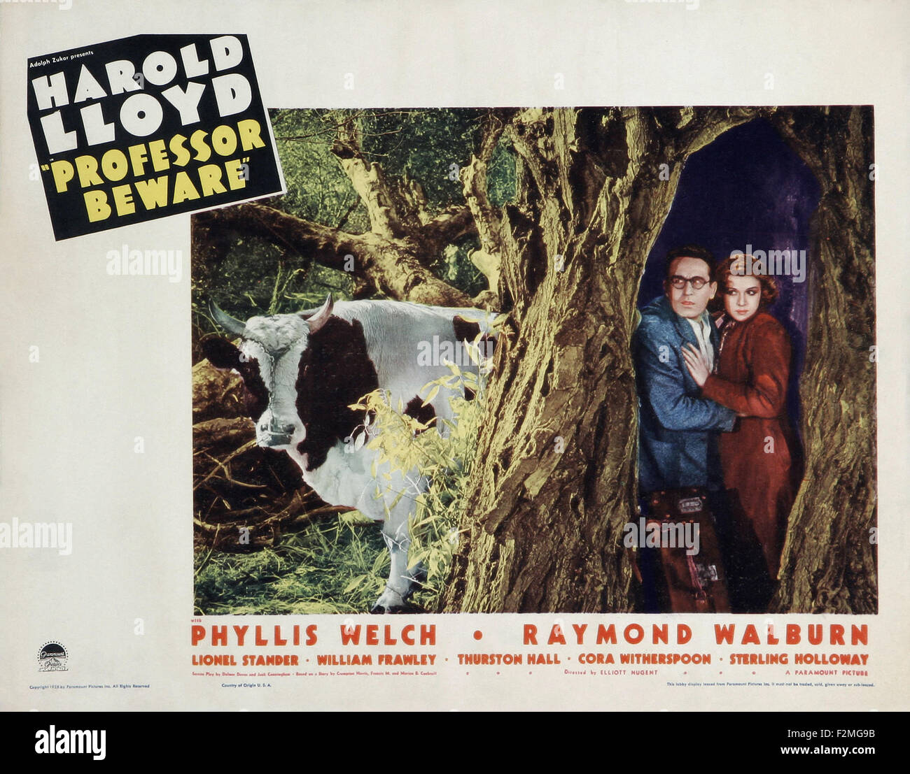 Professor Beware - Movie Poster Stock Photo - Alamy