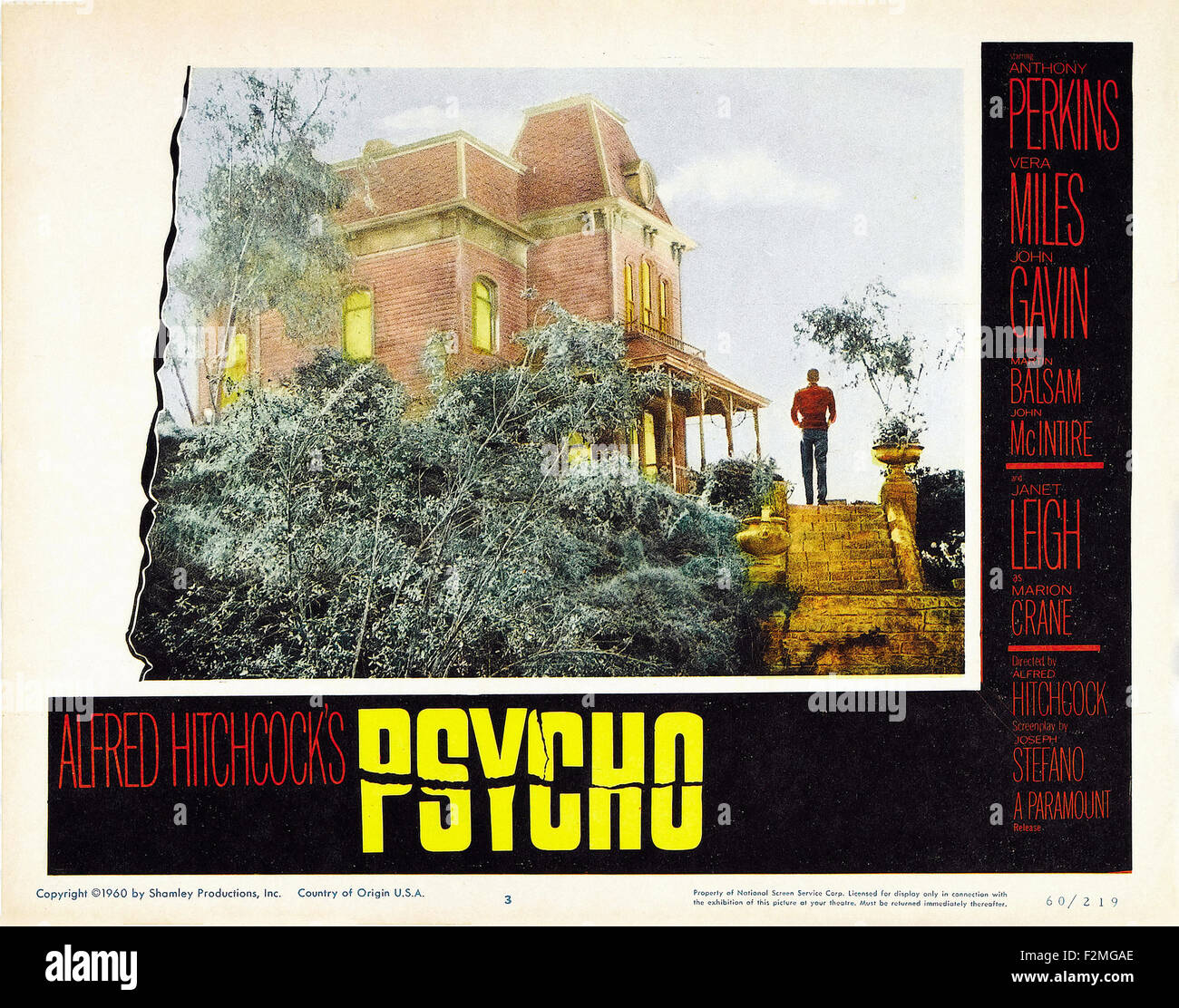 Psycho - Movie Poster Stock Photo - Alamy