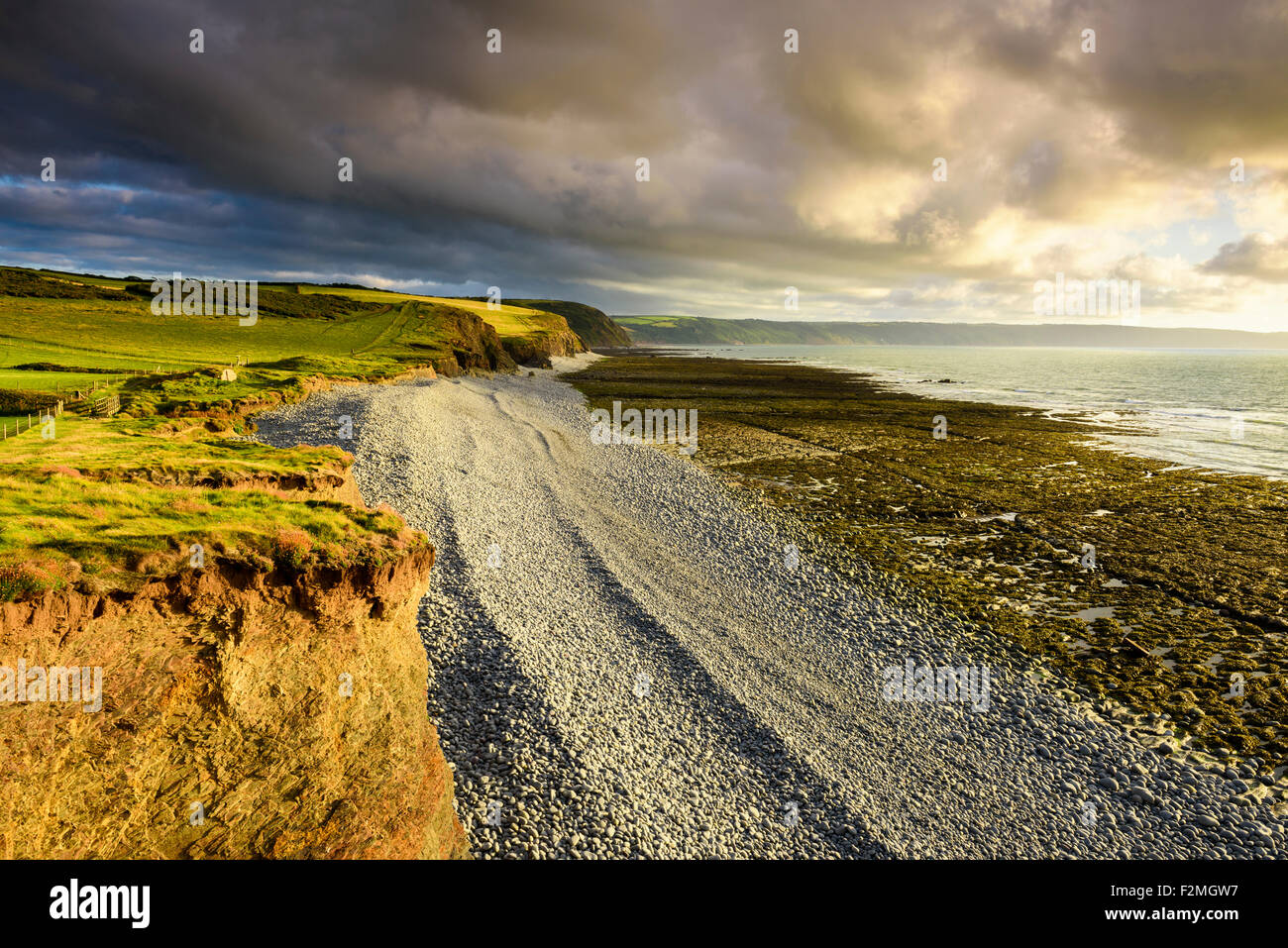 Cornborough Range from Cornborough Cliff on the North Devon Coast near ...