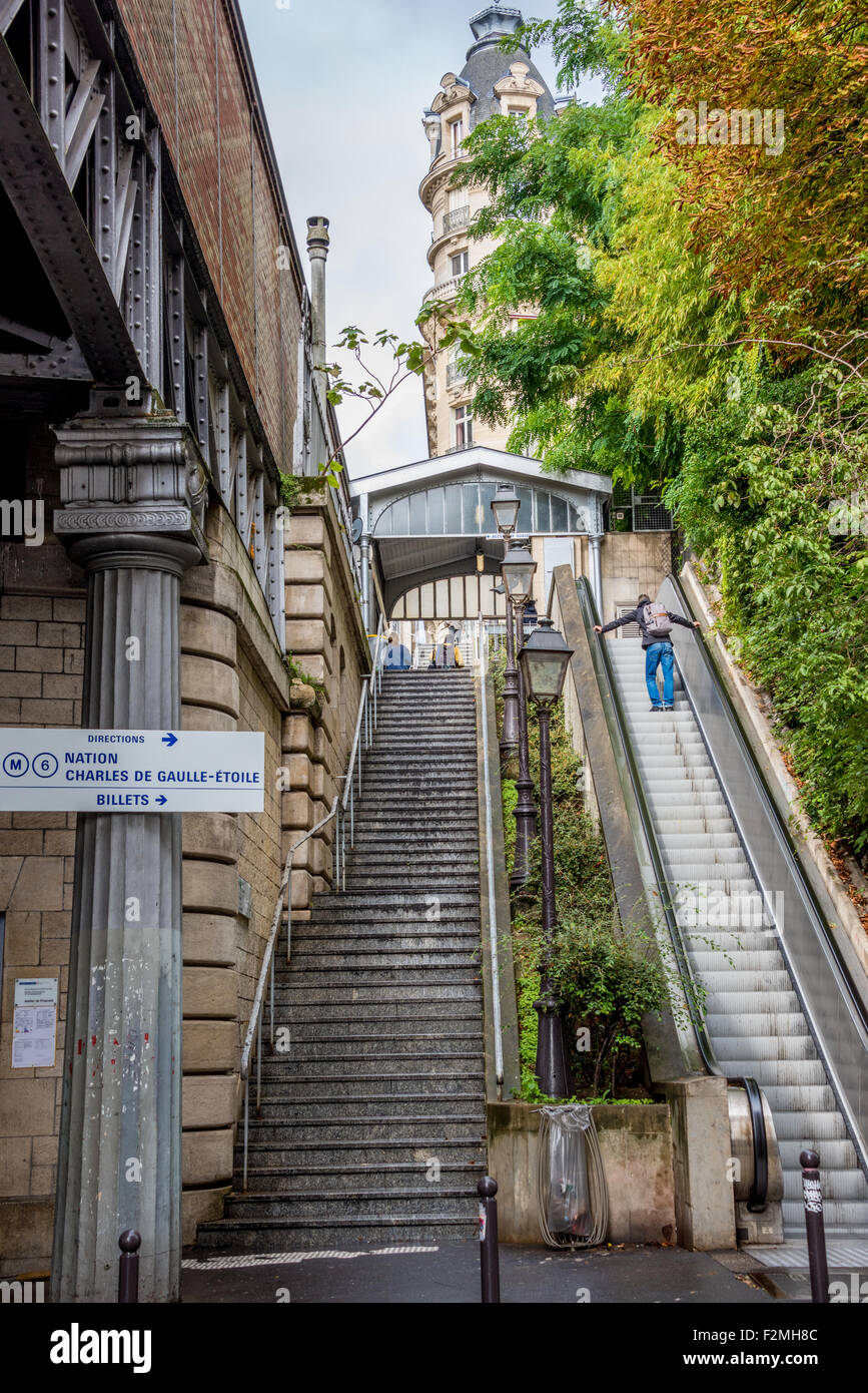 Paris steep steps hi-res stock photography and images - Alamy