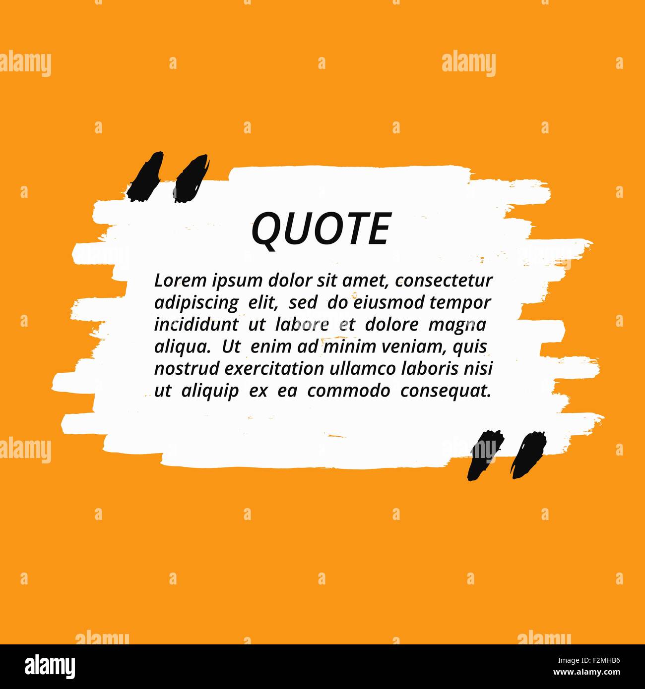 Black grunge quote box Stock Vector Images - Alamy