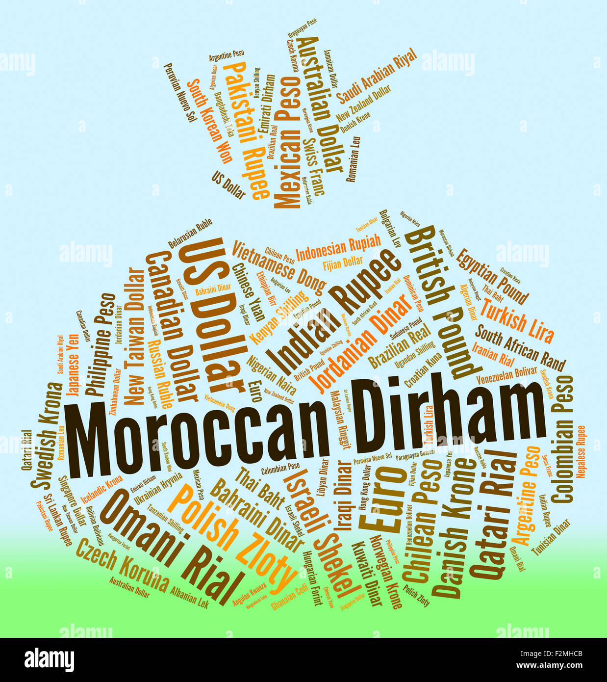 Moroccan Dirham Showing Foreign Exchange And Mad Stock Photo - Alamy