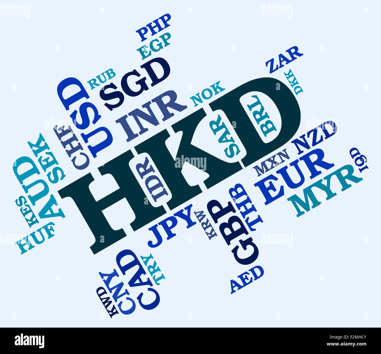 Hkd Currency Indicating Hong Kong Dollar And Hong Kong Dollar Stock ...