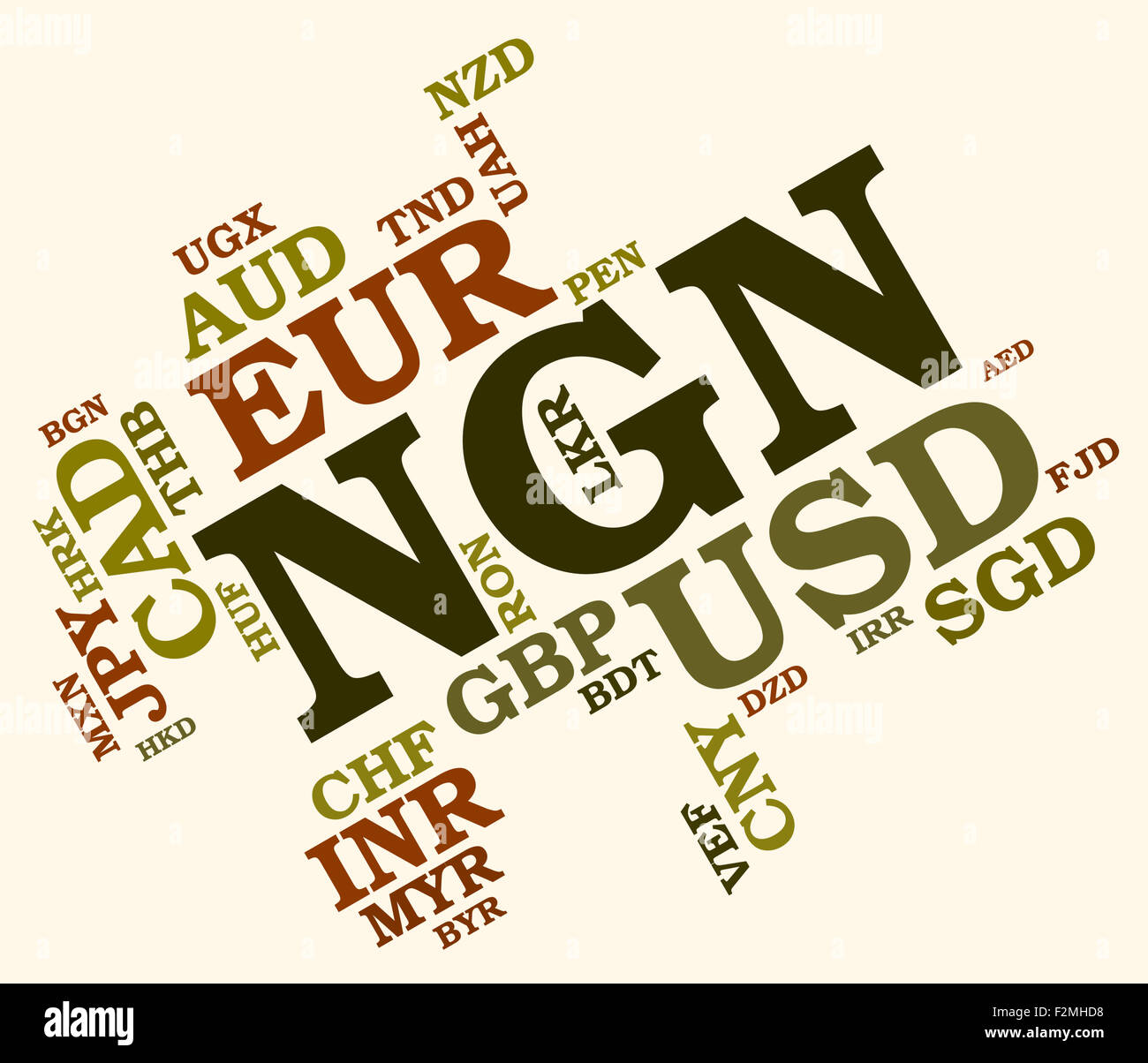 Ngn Currency Representing Nigeria Nairas And Foreign Stock Photo - Alamy