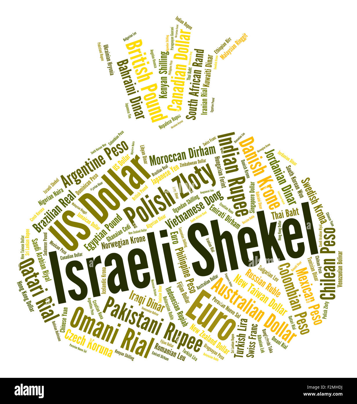 Israeli Shekel Meaning Foreign Currency And Banknotes Stock Photo - Alamy