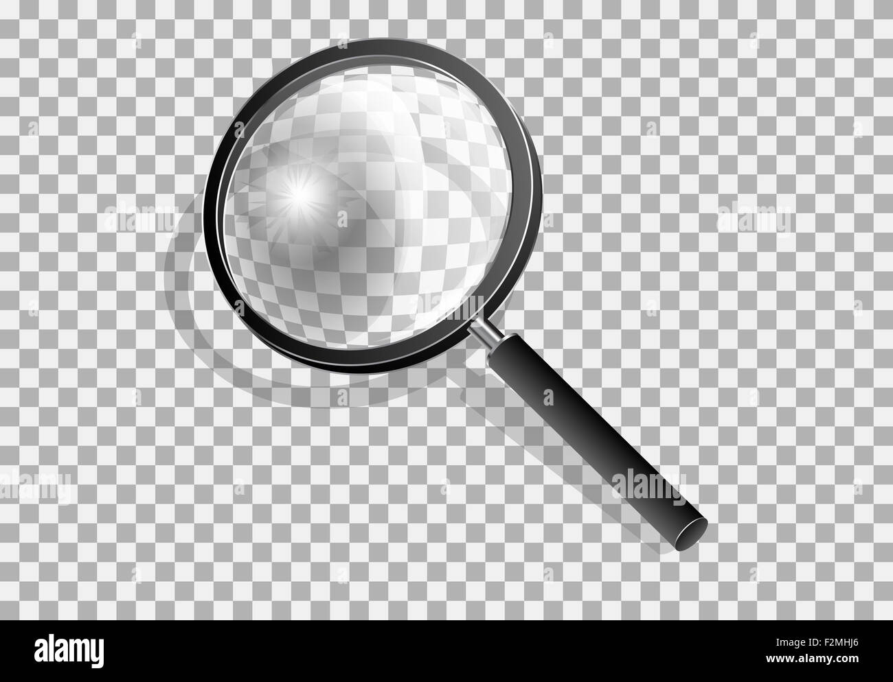 Transparency magnifying glass Stock Photo - Alamy
