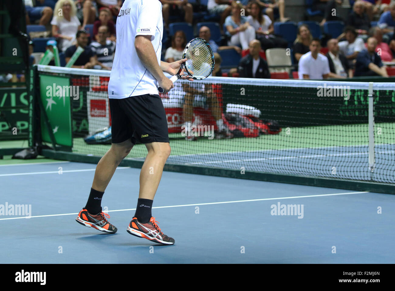Tennis player at the net hi-res stock photography and images - Alamy