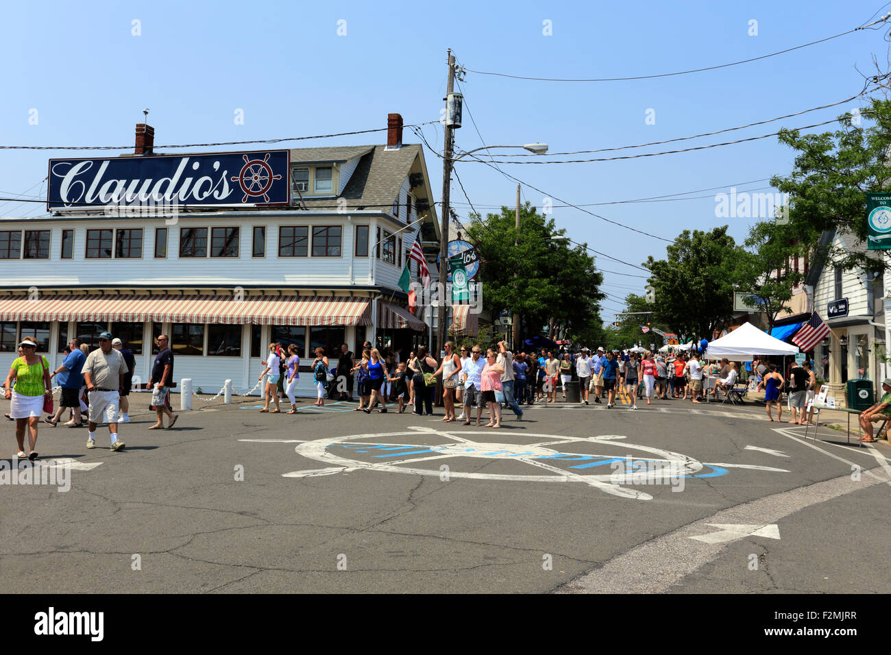 Claudio's restaurant Greenport Long Island New York Stock Photo - Alamy