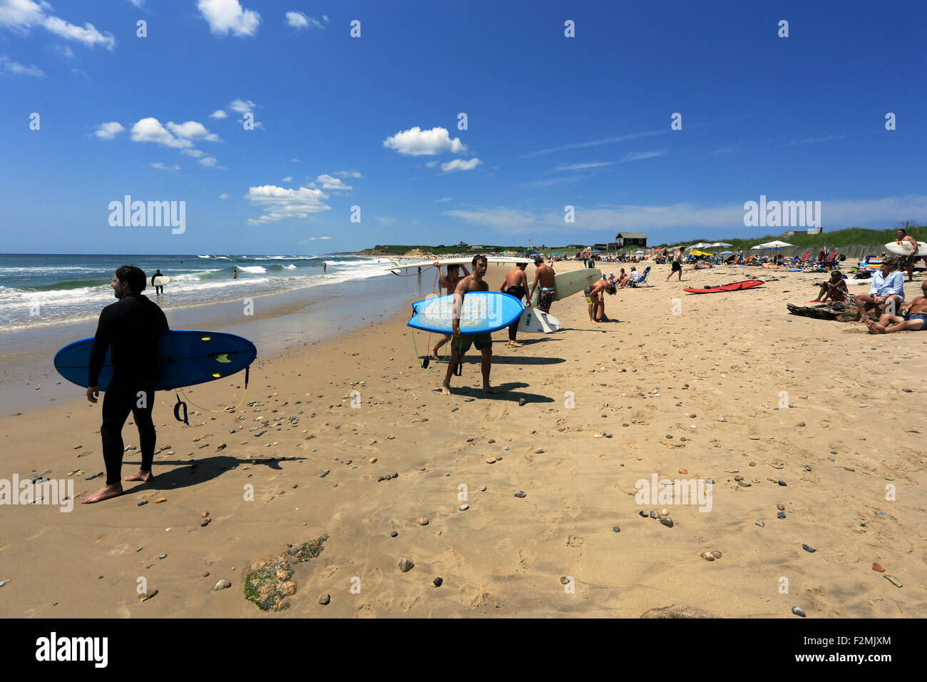 Ditch Plains Beach Montauk Long Island New York Stock Photo - Alamy