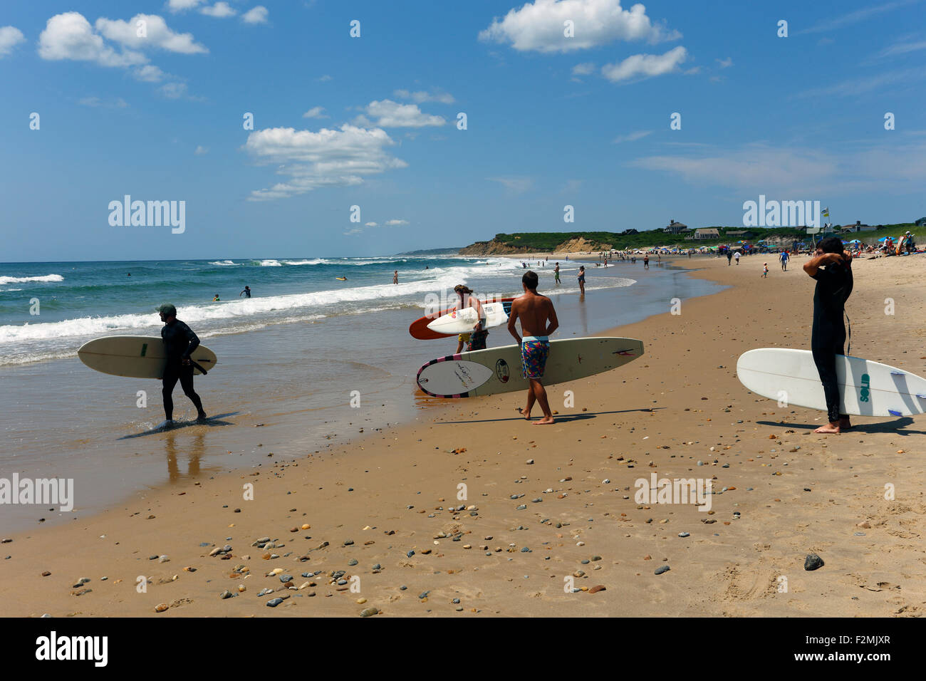 Ditch Plains Beach Montauk Long Island New York Stock Photo - Alamy