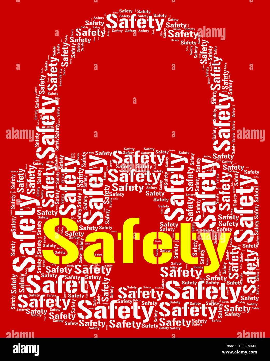 Safety Lock Showing Dangerous Prevention And Protection Stock Photo - Alamy