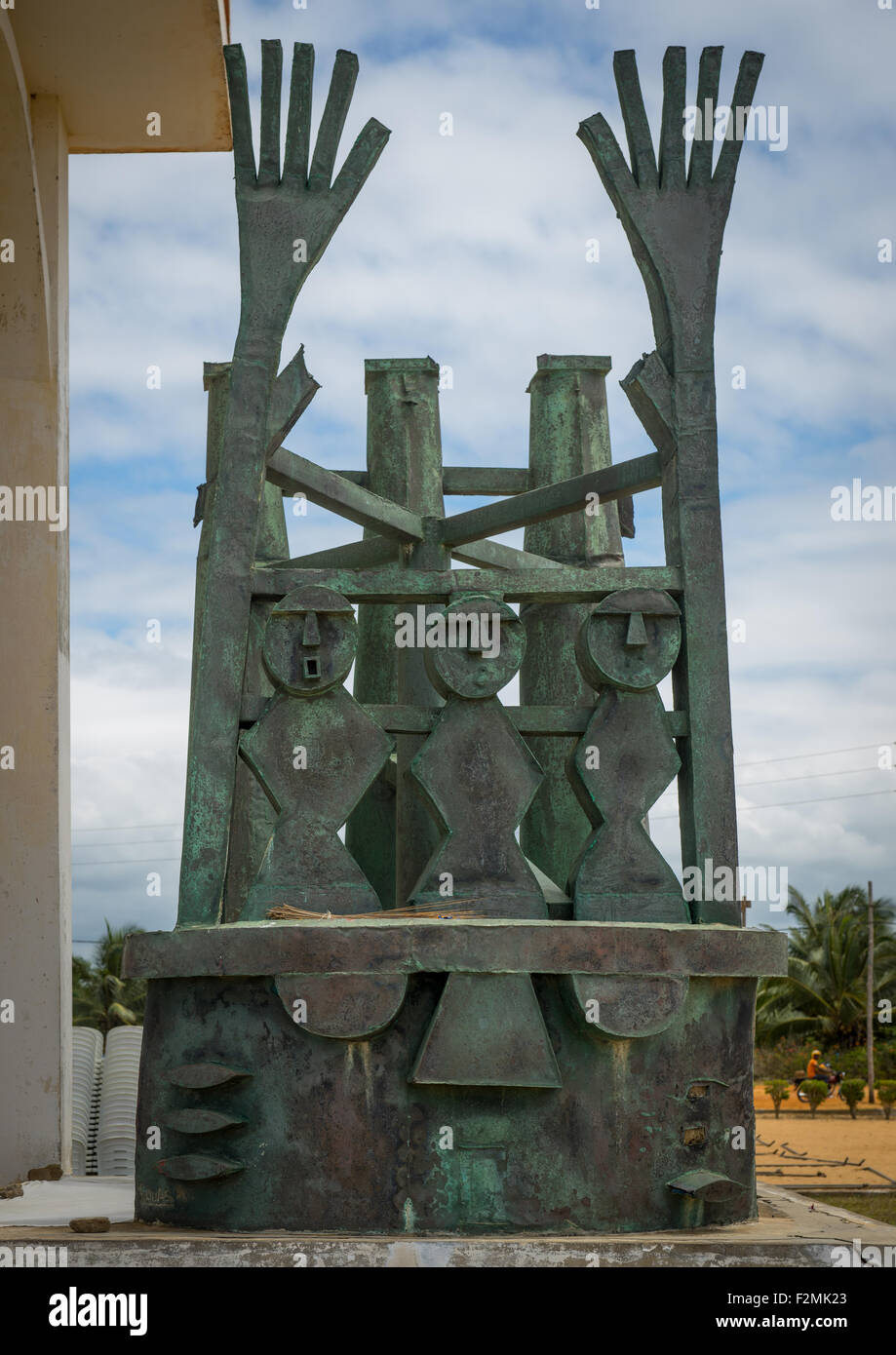 Benin, West Africa, Ouidah, memorial at door of no return, major slave ...