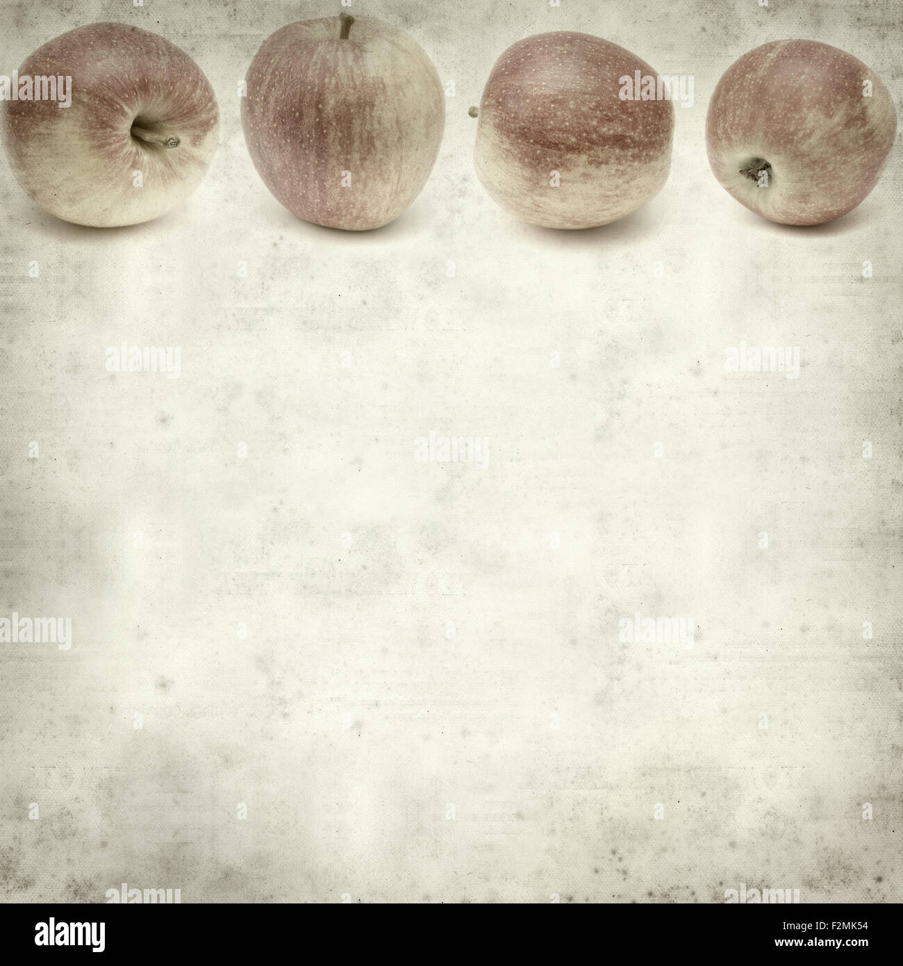 textured old paper background with apples Stock Photo - Alamy