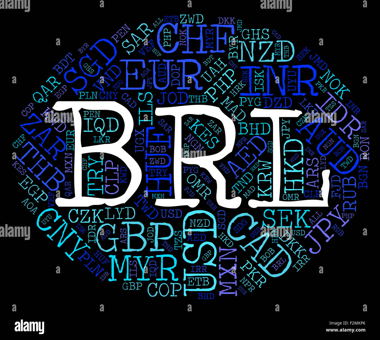 Brl Currency Indicating Foreign Exchange And Brazil Stock Photo - Alamy