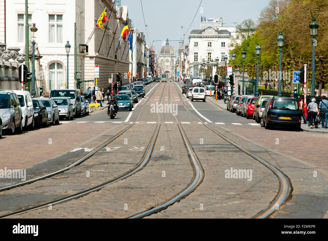 Tram rails hi-res stock photography and images - Alamy