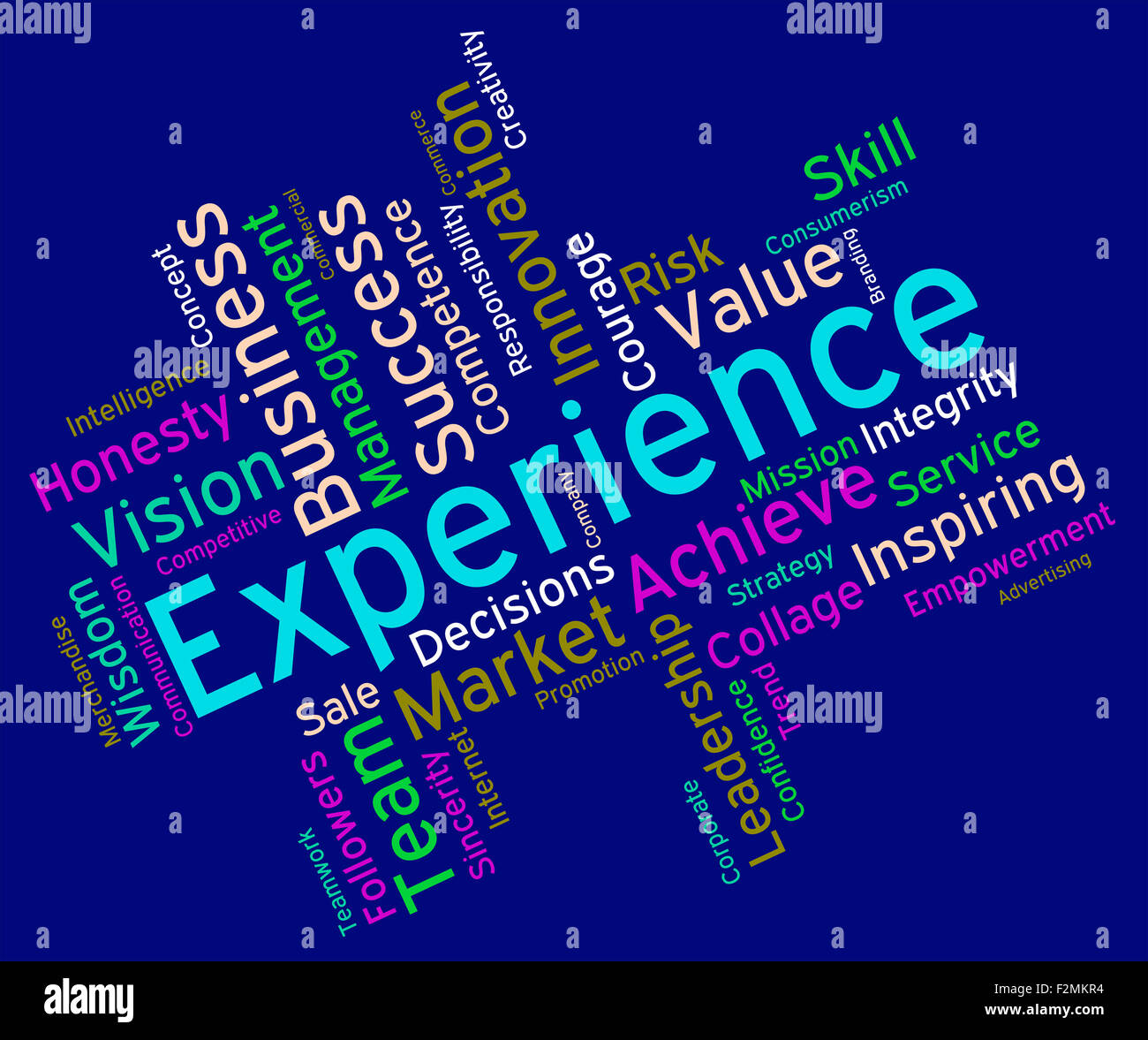 Experience Words Meaning Know How And Expert Stock Photo - Alamy