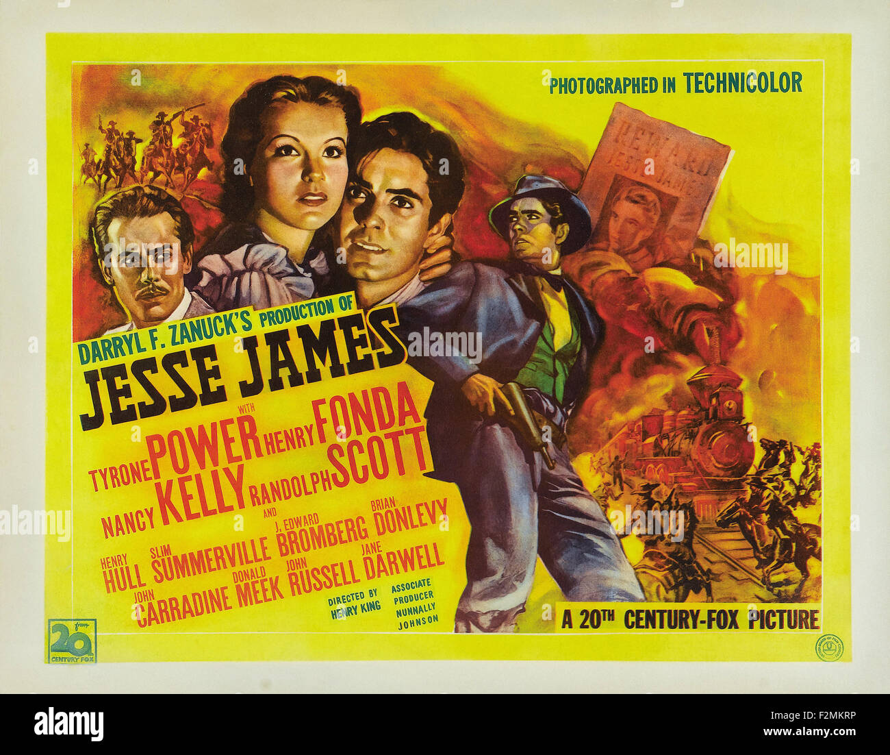 Jesse James (1939) 02 - Movie Poster Stock Photo - Alamy