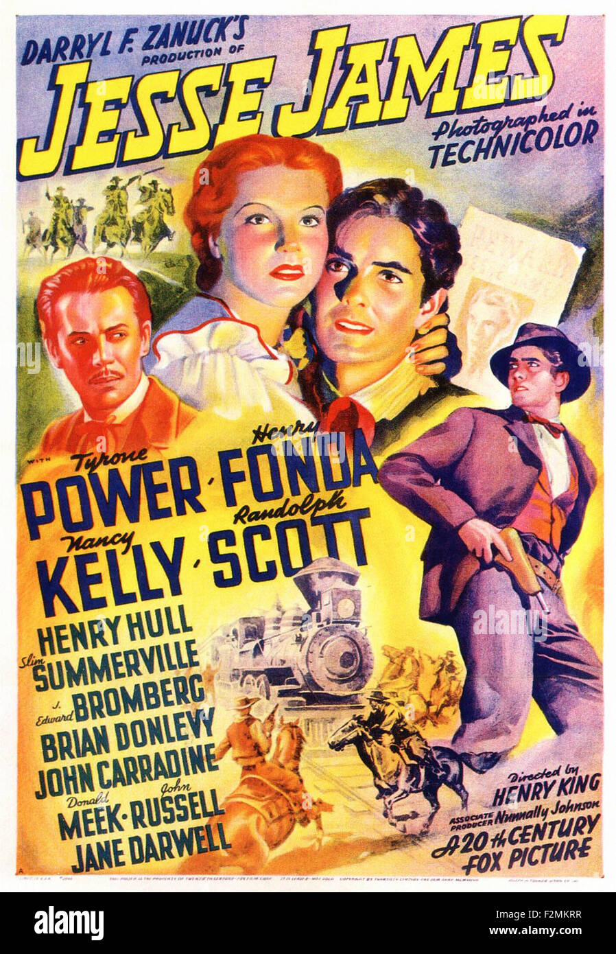 Jesse James (1939) 03 - Movie Poster Stock Photo - Alamy
