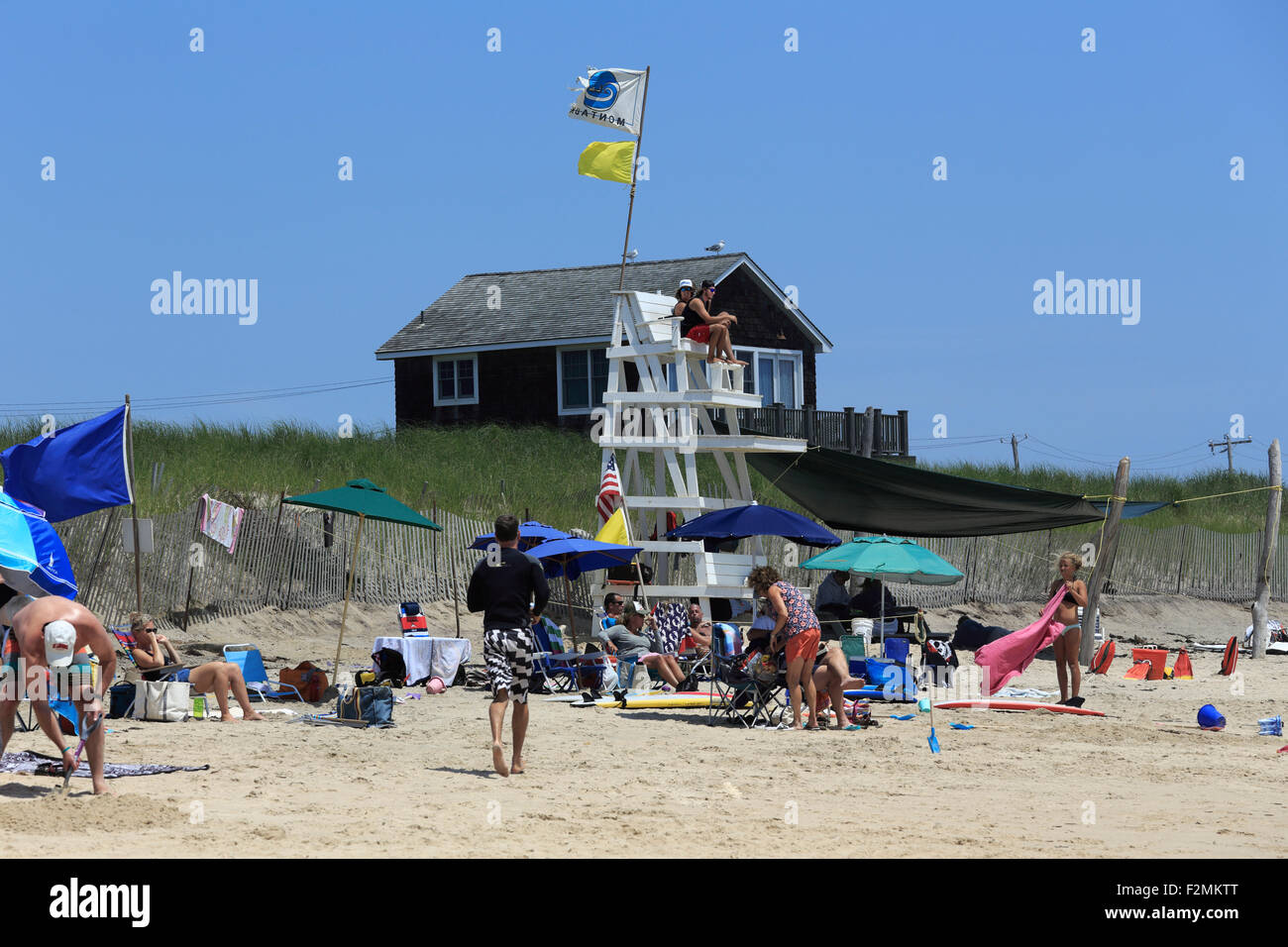 Ditch Plains Beach Montauk Long Island New York Stock Photo - Alamy