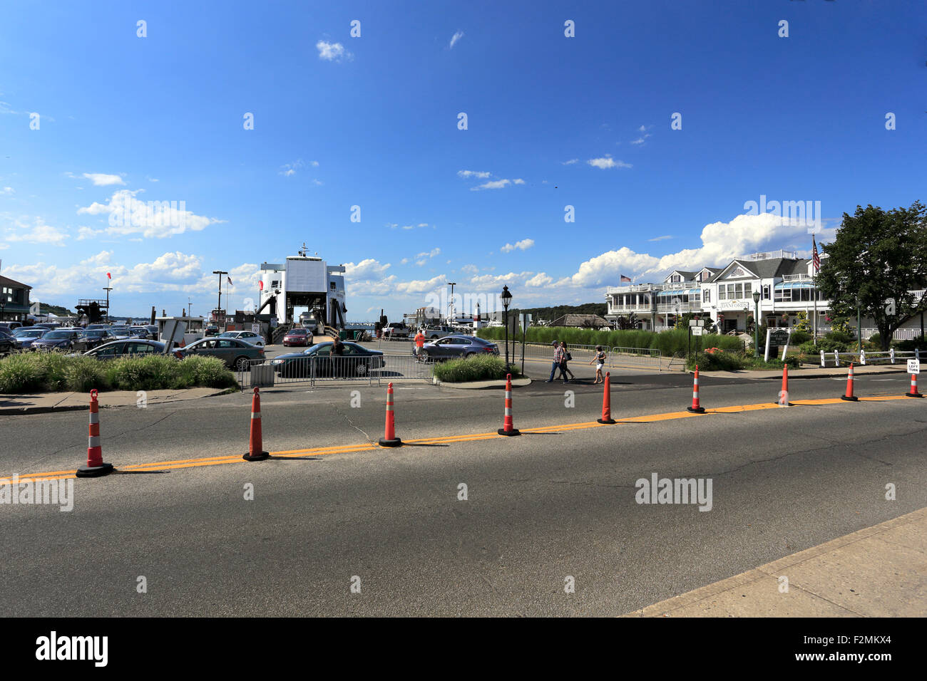 Port Jefferson Harbor Long Island New York Stock Photo - Alamy