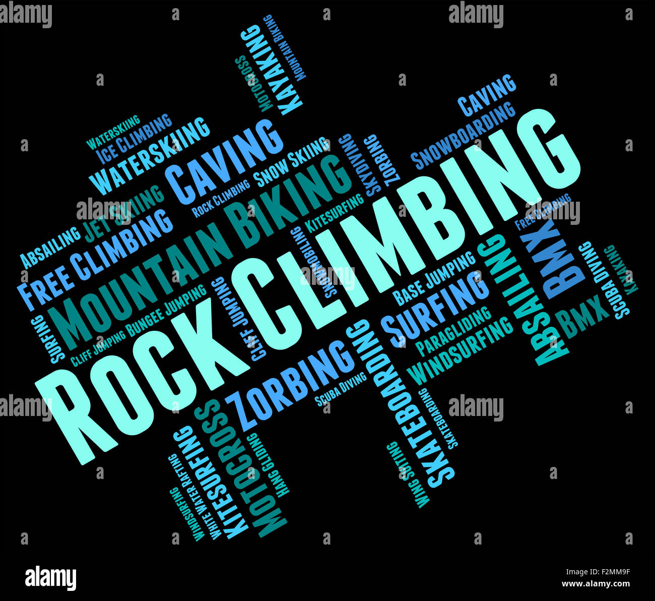 Rock Climbing Showing Mountains Word And Rock-Climbing Stock Photo - Alamy