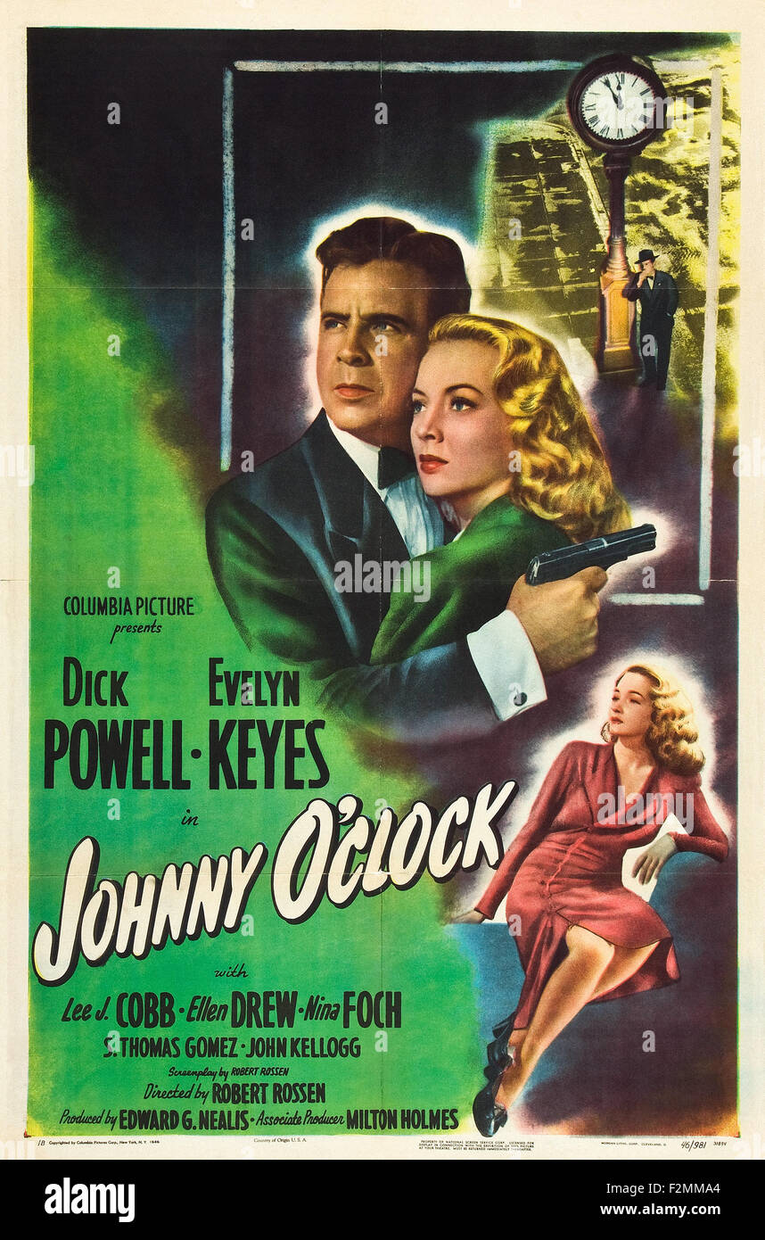 Johnny O'Clock 01 - Movie Poster Stock Photo - Alamy