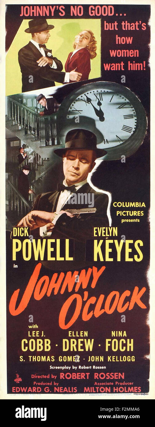 Johnny O'Clock 04 - Movie Poster Stock Photo - Alamy