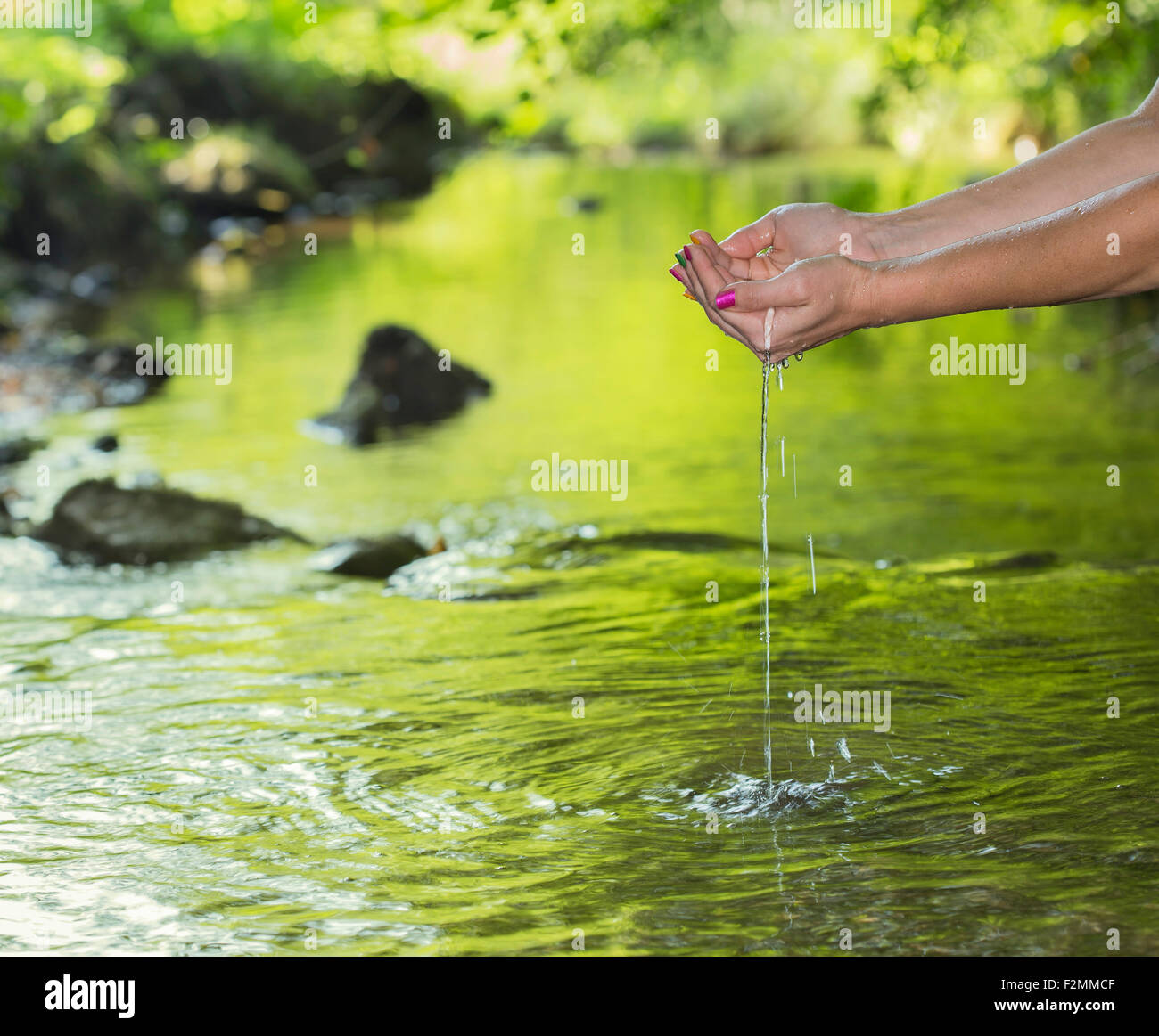 Hand holding water hi-res stock photography and images - Alamy