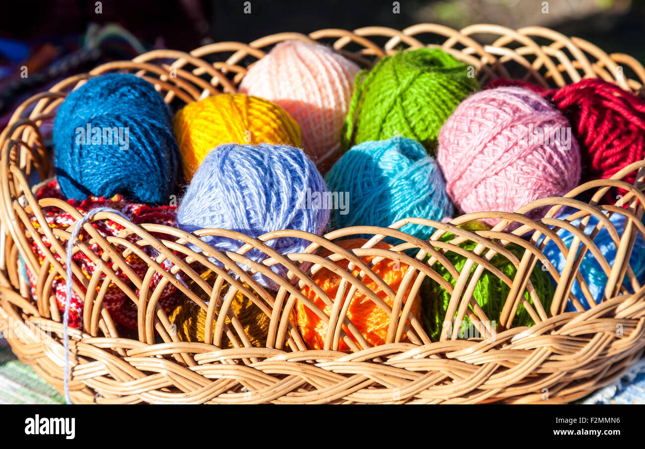 Multi colored yarn knot hi-res stock photography and images - Alamy