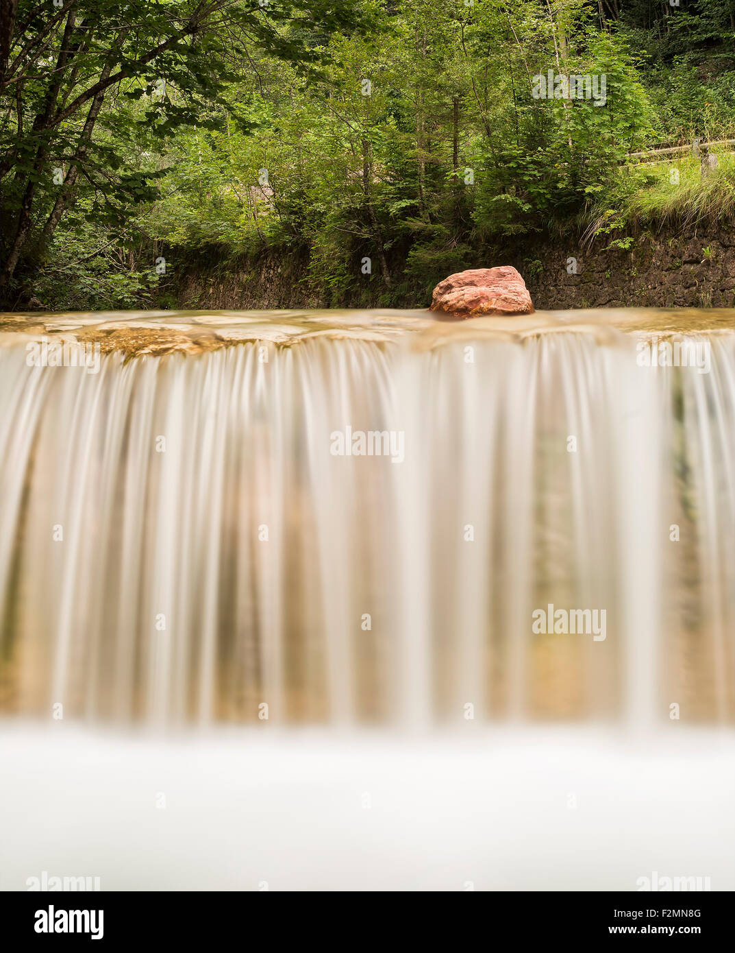 Clean water stream, photographed with long exposure time Stock Photo ...