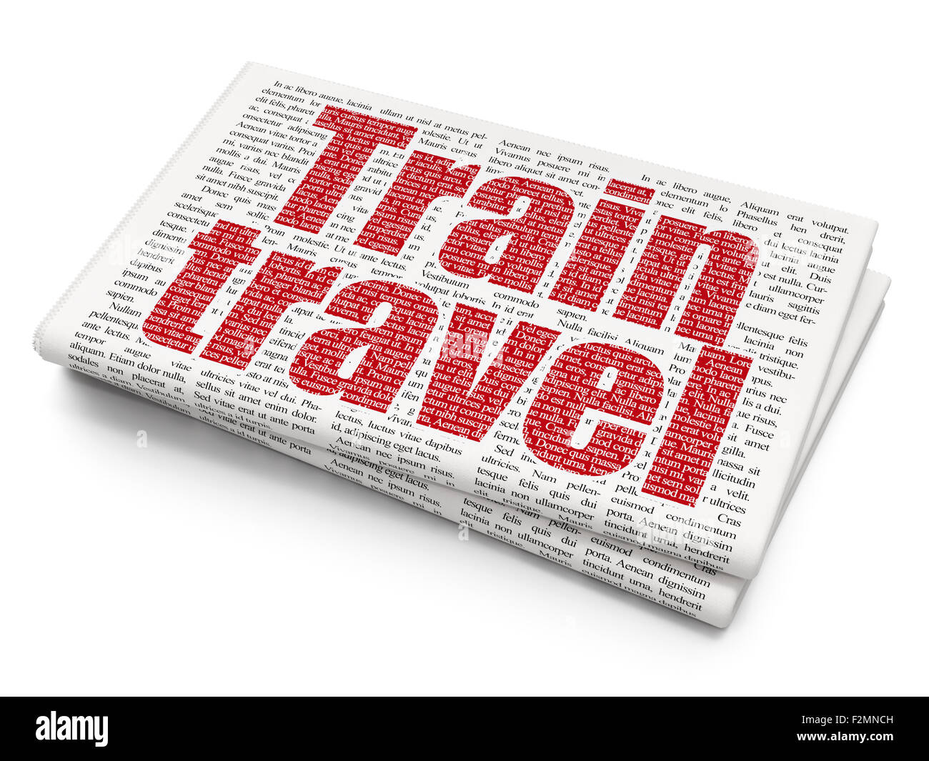 Travel concept: Train Travel on Newspaper background Stock Photo - Alamy