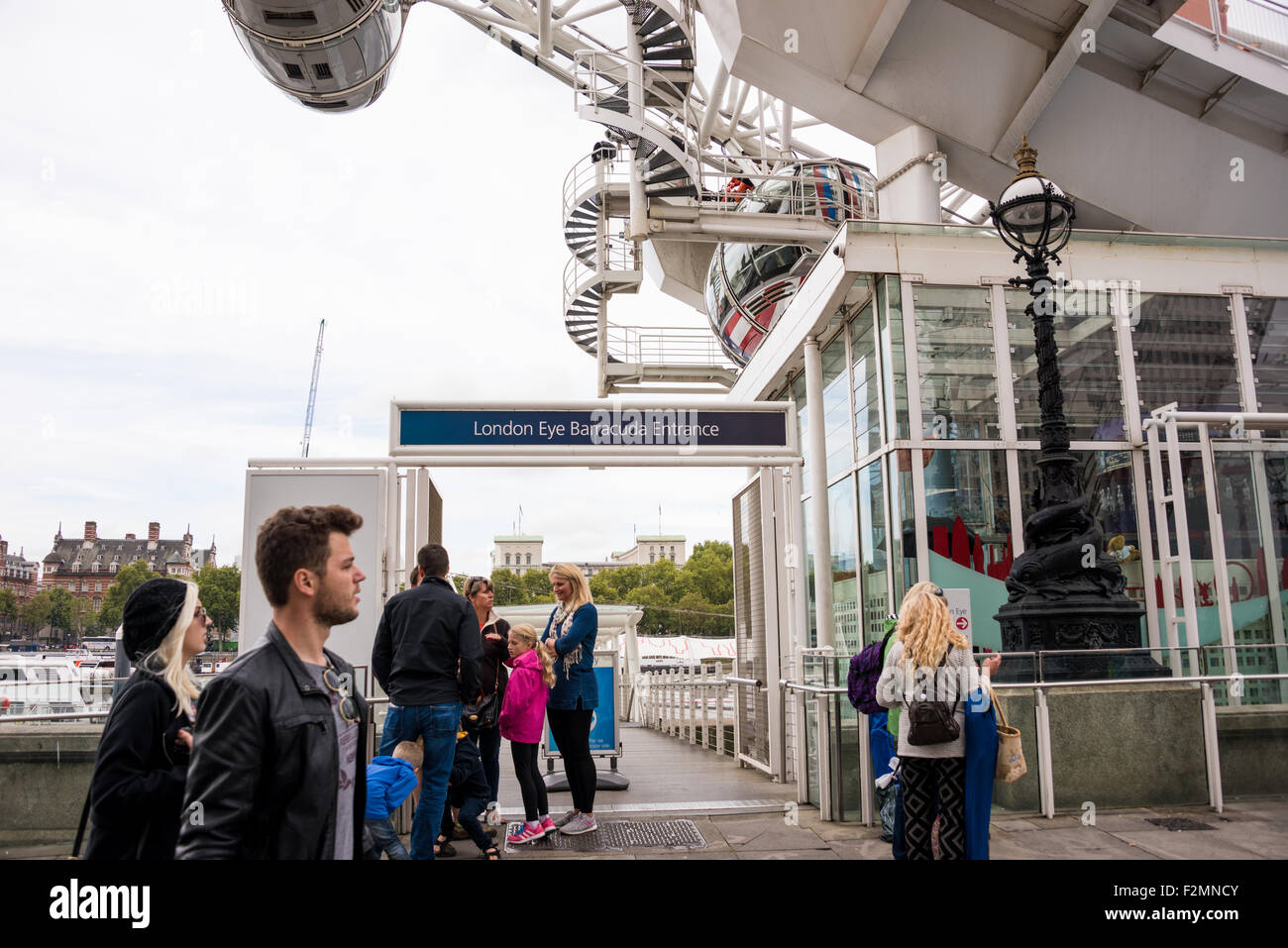 Entrance to the London Eye in The City of London UK Stock Photo - Alamy