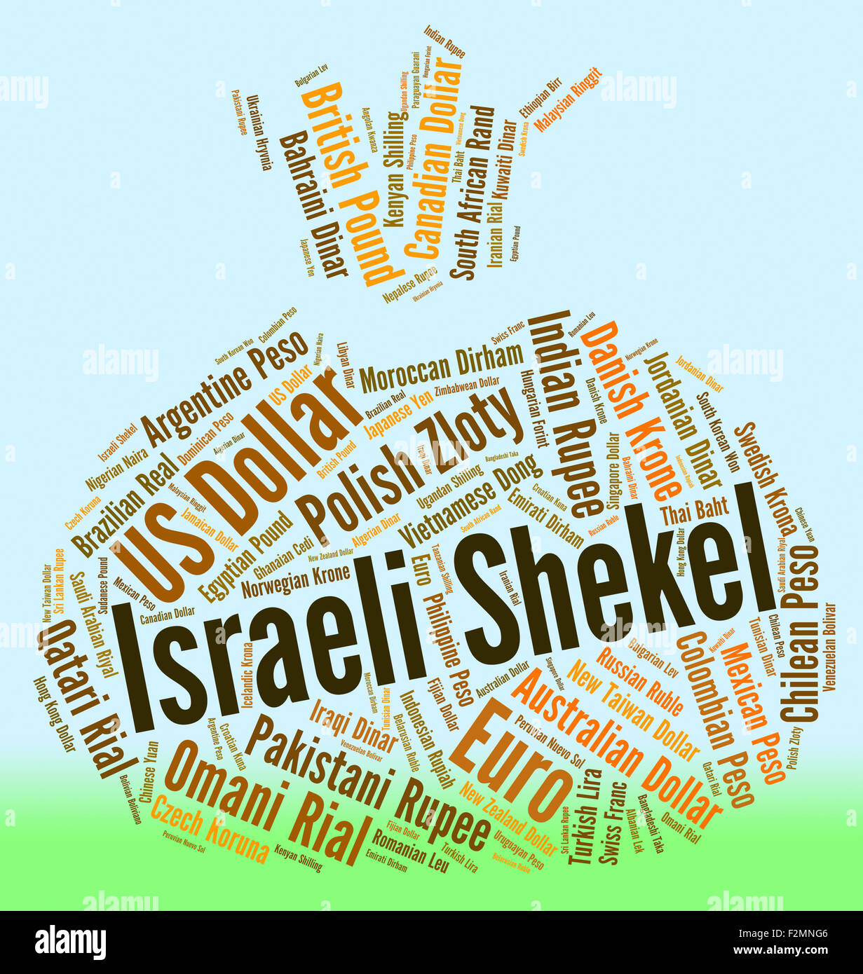 Israeli Shekel Indicating Exchange Rate And Text Stock Photo - Alamy