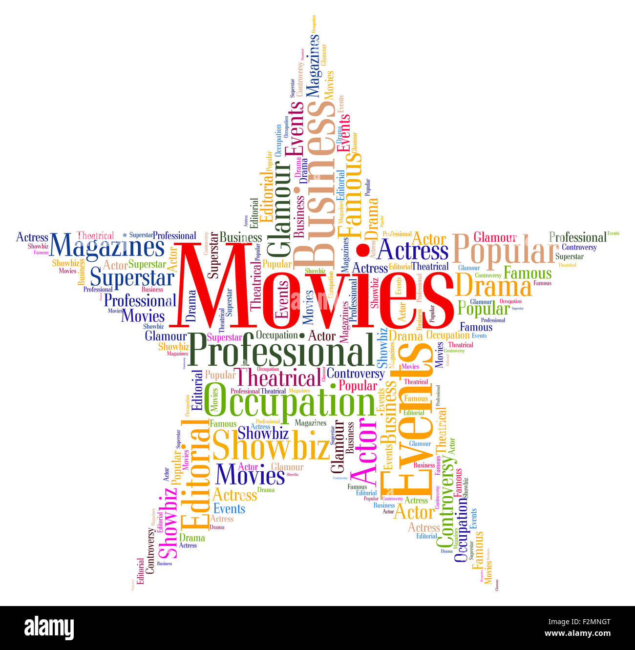 Movies Star Showing Motion Picture And Films Stock Photo - Alamy