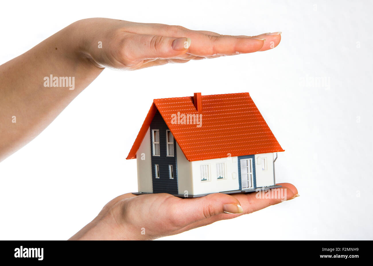 Symbolic image, private house, real estate, protection, safe, security ...