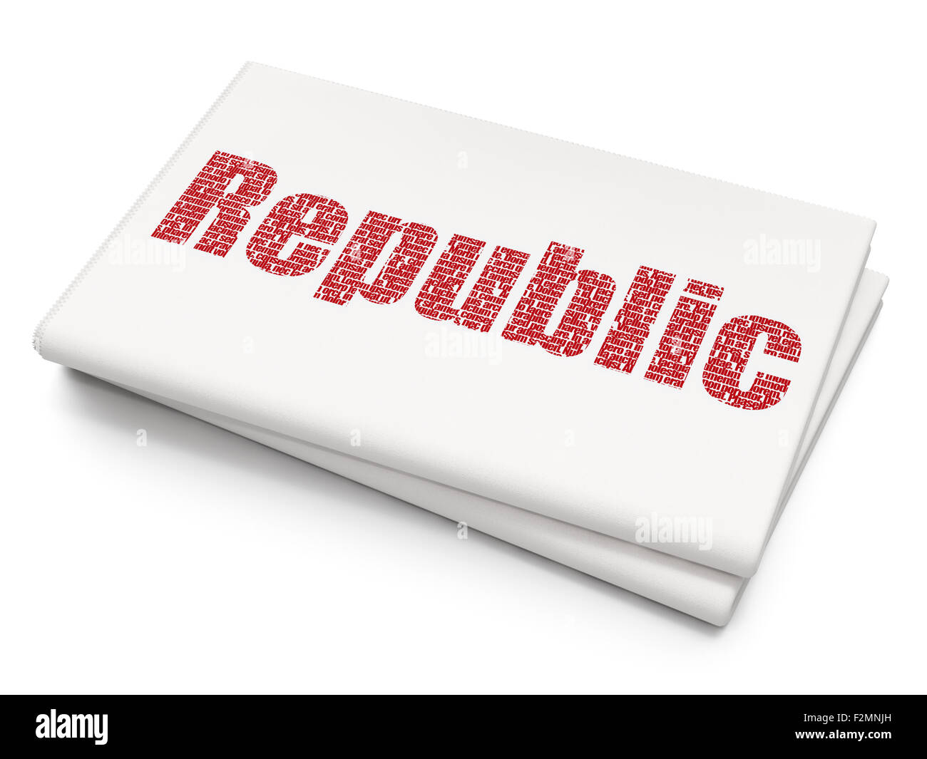 Political concept: Republic on Blank Newspaper background Stock Photo ...