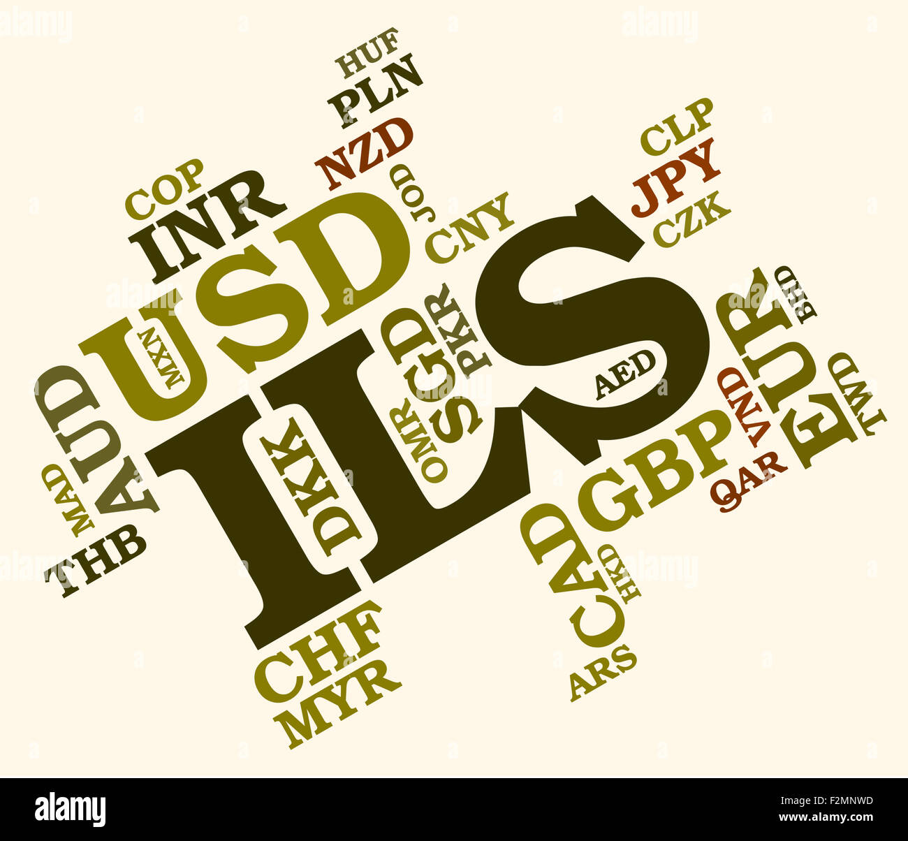 Ils Currency Representing Israeli Shekels And Text Stock Photo - Alamy