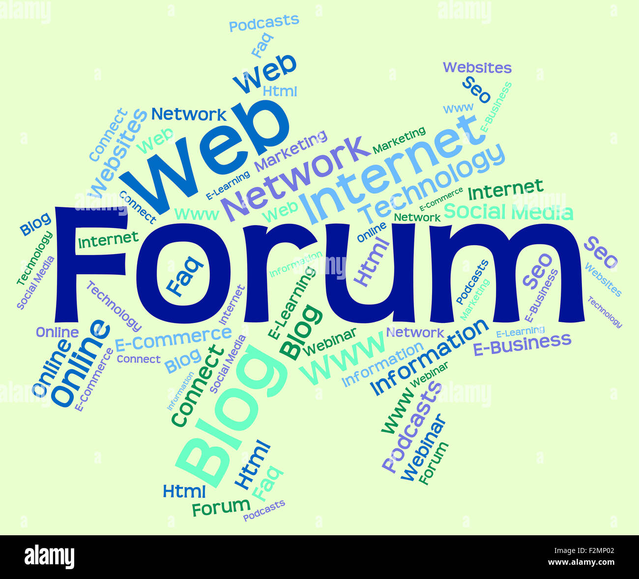 Forum Word Representing Network Convention And Website Stock Photo - Alamy
