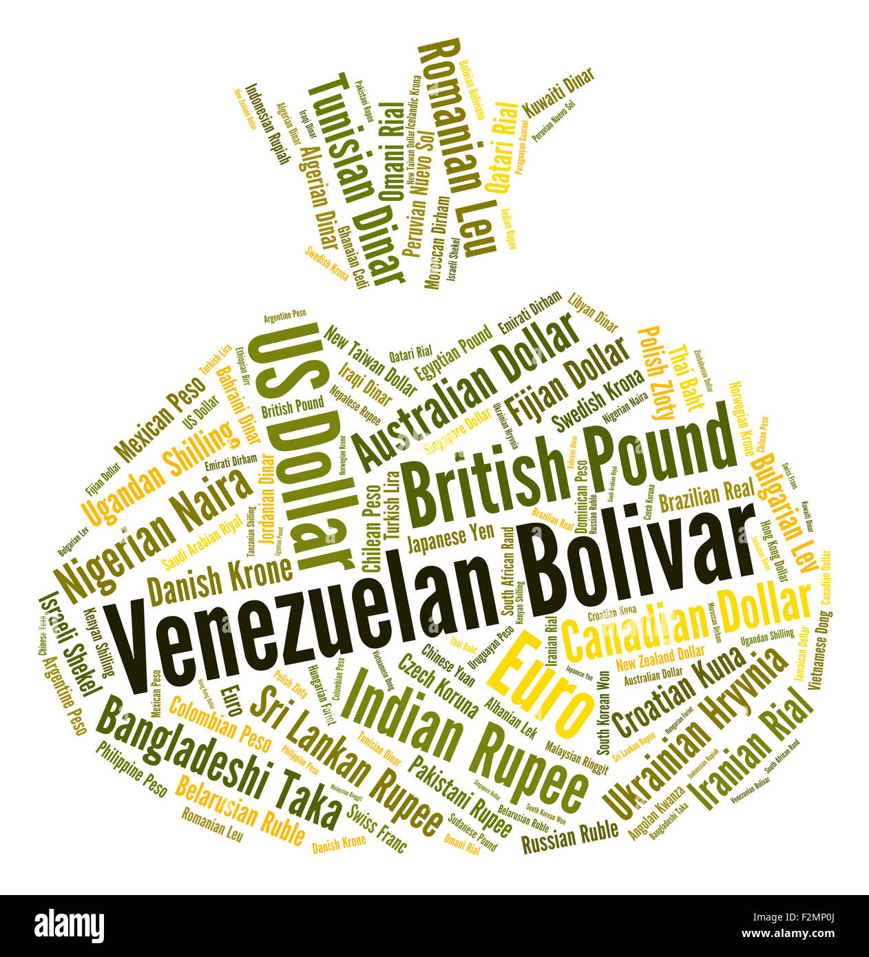 Venezuelan Bolivar Representing Currency Exchange And Foreign Stock ...