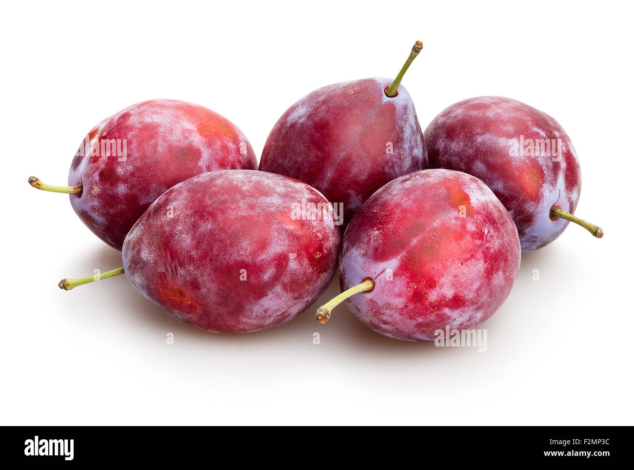 red plum isolated Stock Photo - Alamy