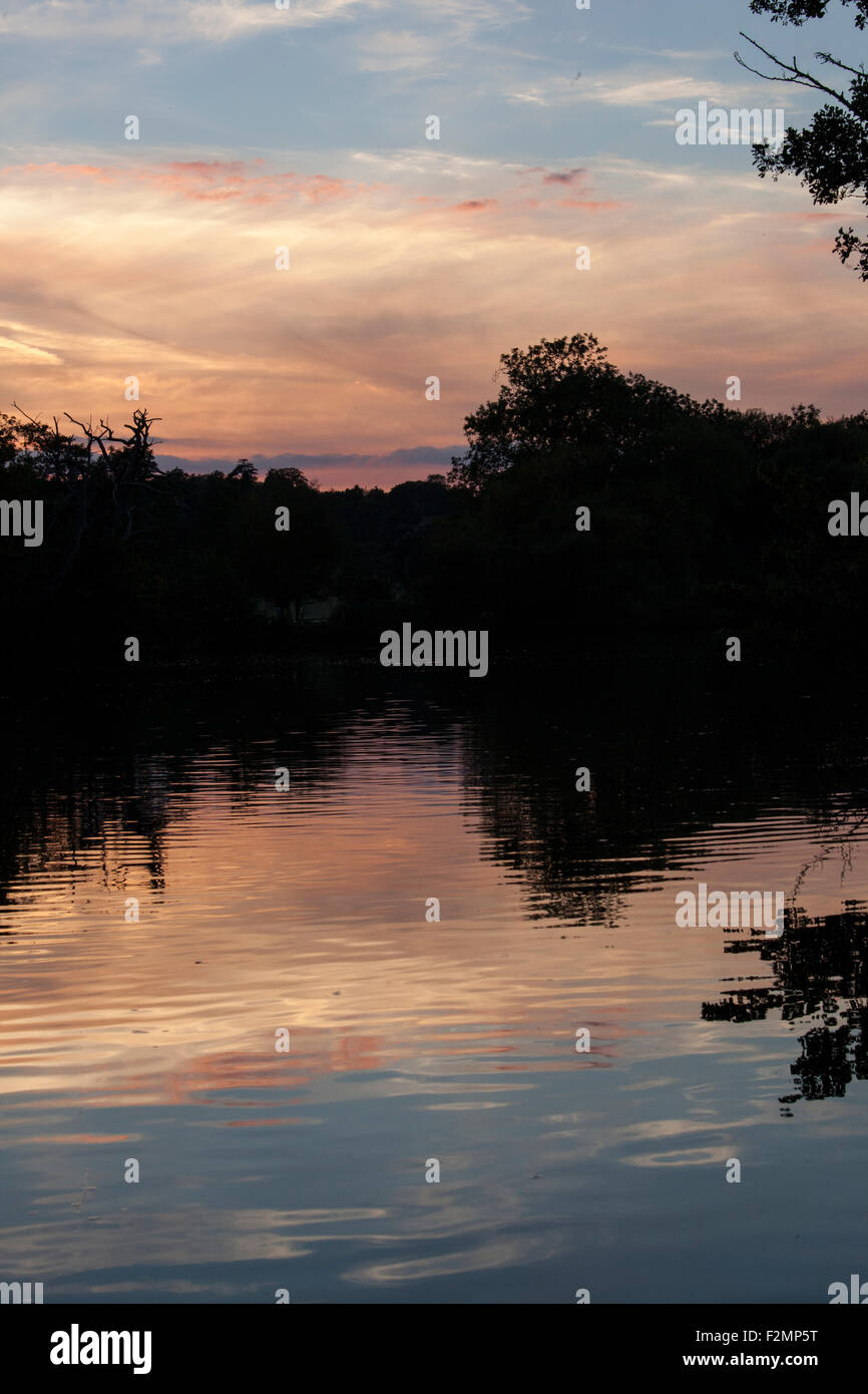 Peaceful tree lined river hi-res stock photography and images - Alamy