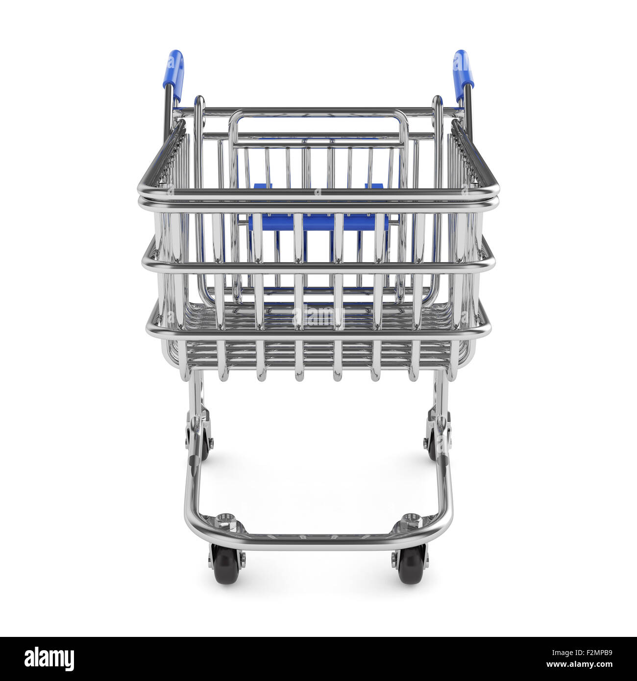 3d render of shopping cart isolated on white background Stock Photo - Alamy