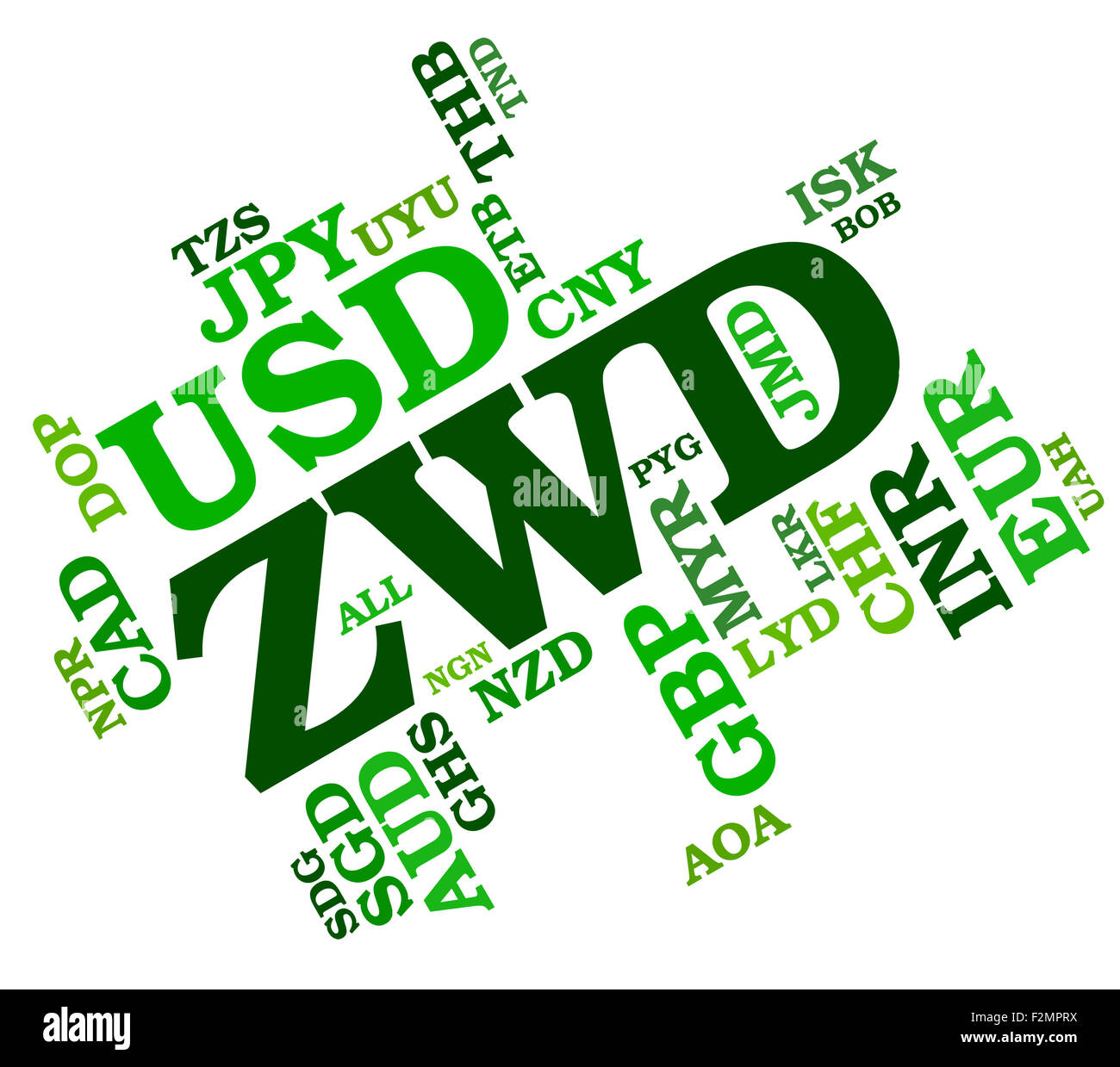 Zwd Currency Indicating Worldwide Trading And Coin Stock Photo - Alamy