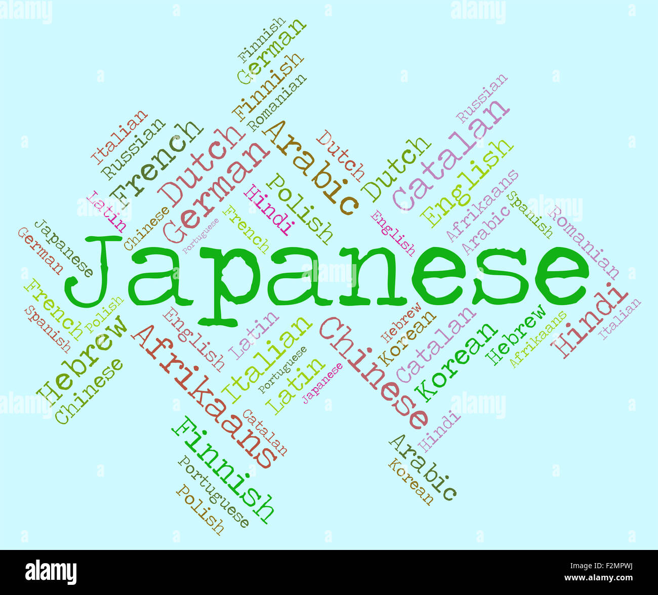 Japanese Language Indicating Foreign Translator And Cjapan Stock Photo ...