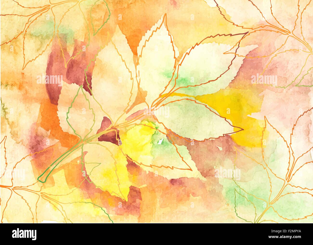 Hand drawn autumn leaves Stock Vector Image & Art - Alamy