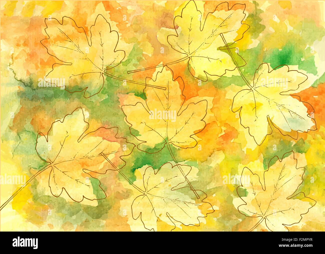Hand drawn autumn leaves Stock Vector Image & Art - Alamy