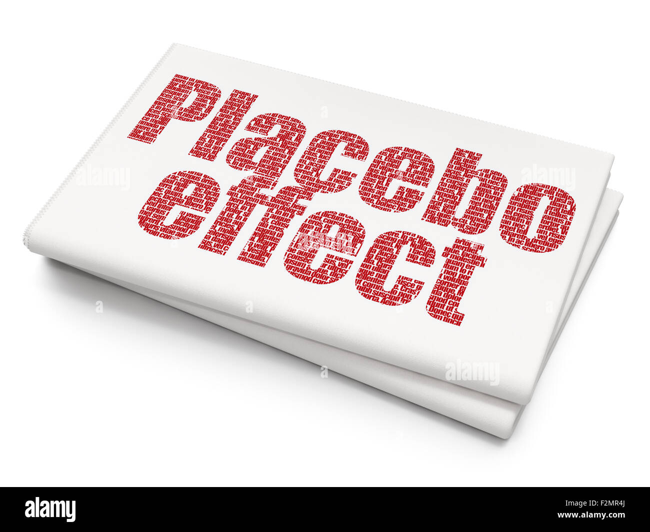 Medicine concept: Placebo Effect on Blank Newspaper background Stock ...