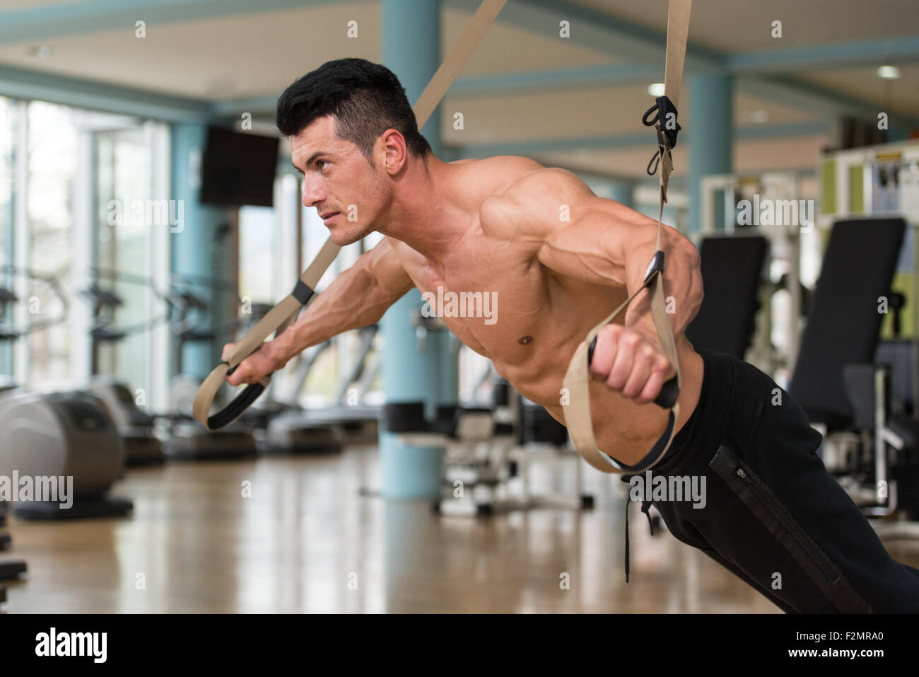 Push ups man fitness model hi-res stock photography and images - Alamy