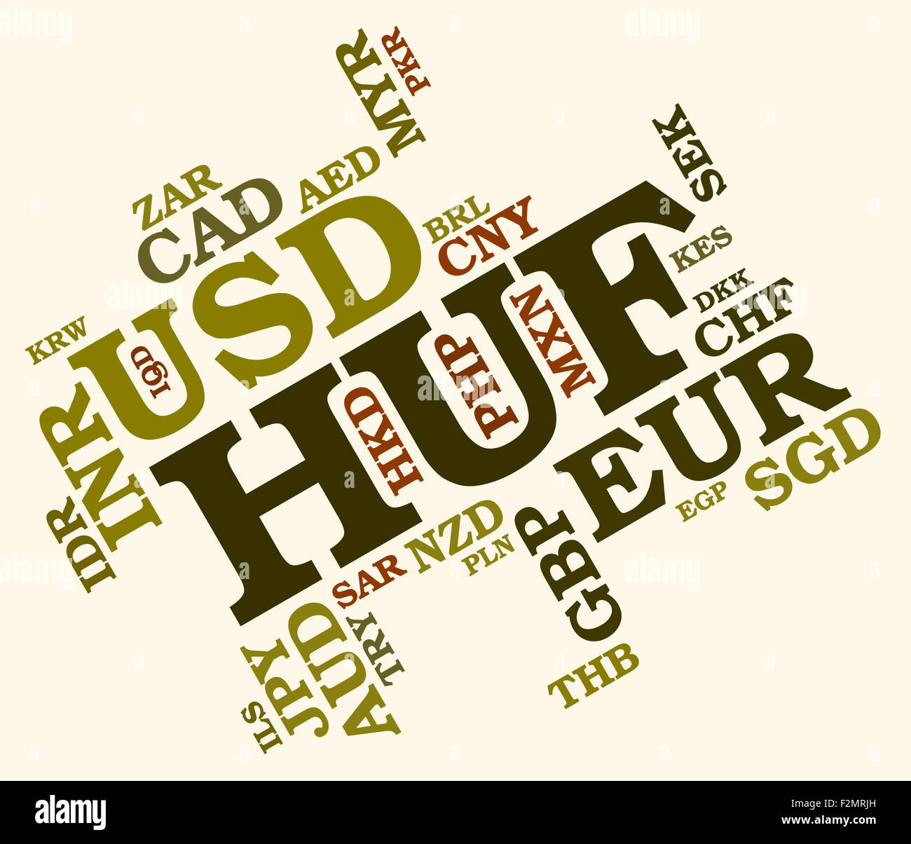 Huf Currency Showing Hungarian Forints And Hungary Stock Photo - Alamy