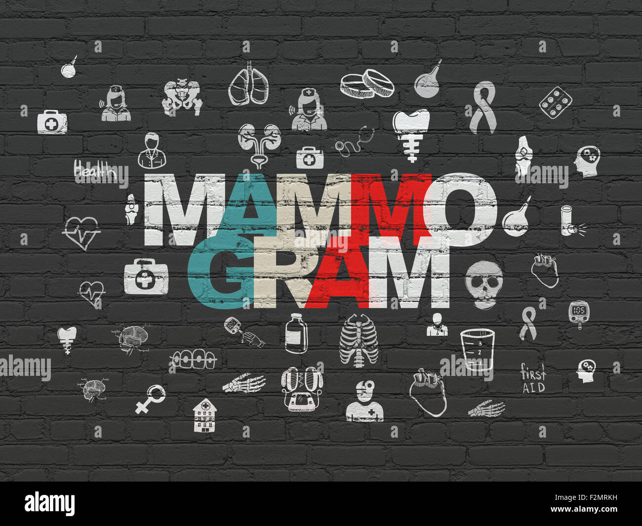 Healthcare concept: Mammogram on wall background Stock Photo - Alamy